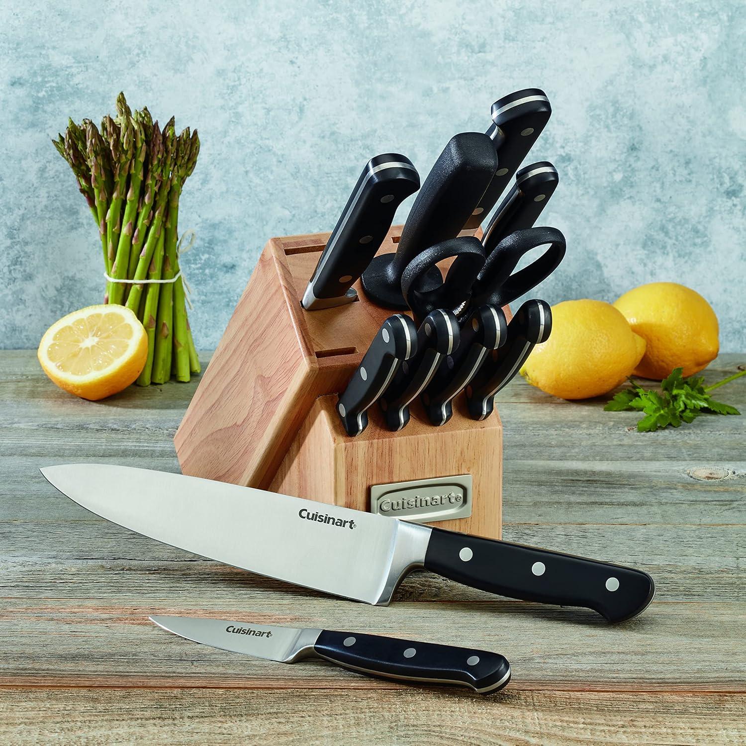 Cuisinart 12pc Black Triple Rivet Block Set, C77TR-12P3 - Cuisinart